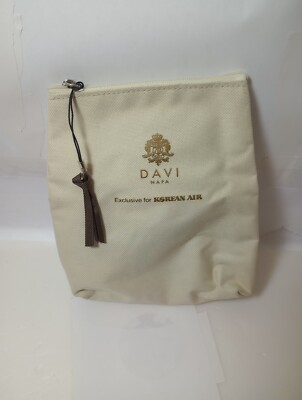Korean Air Davi Napa Bag, 7” x 6” Zipper W/Sleep Mask | eBay