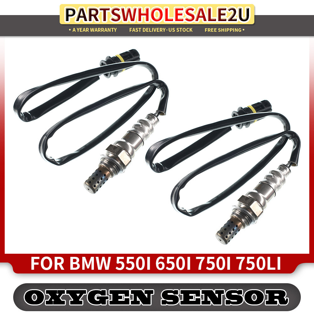 2x Downstream O2 Oxygen Sensor for BMW 550i 650i 750i 750Li 760Li ...