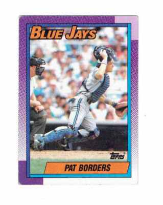 Pat Borders Catcher Blue Jays #191 Topps 1990 Baseball Card | eBay
