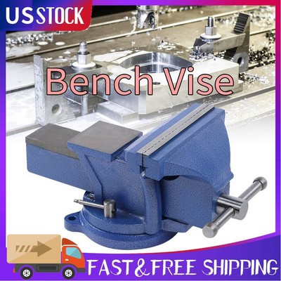 Mechanic Bench Vise Table Top Clamp Press Locking Swivel Base Heavy ...