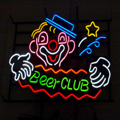 Beer Club Clown Neon Sign For Beer Bar Pub Wall Decor Neon Bar Signs ...