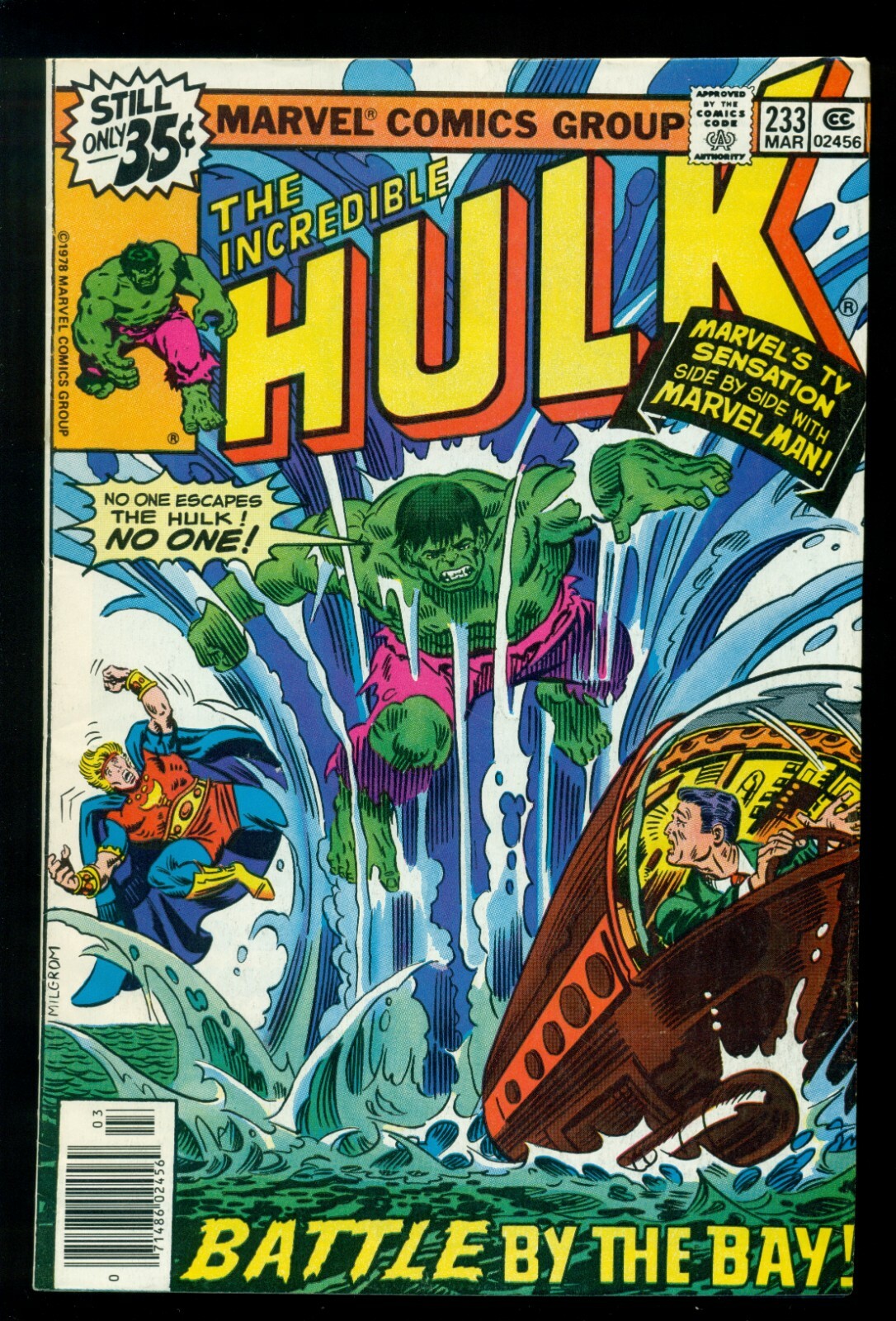 THE INCREDIBLE HULK #233, 1978, Quasar Moonstone MARVEL COMICS, VF/NM 9 ...