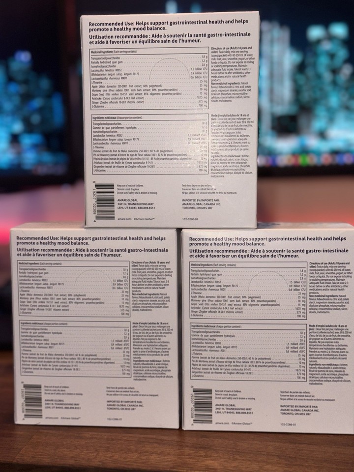 3 Packs Of Amare Global Menta Biotics EXP 10/25 BUNDLE ! | eBay