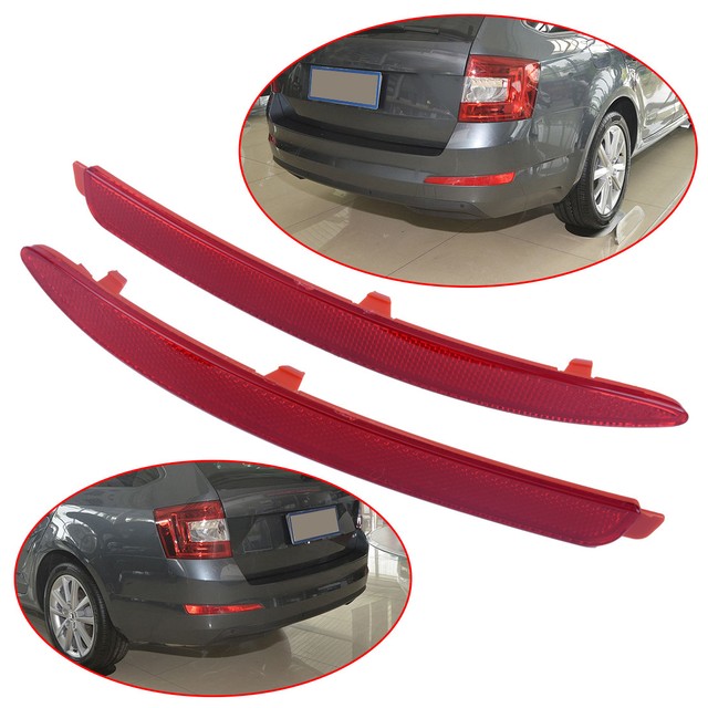 Rear Left & Right Bumper Reflector Fit for SKODA OCTAVIA 1Z0945105A ...