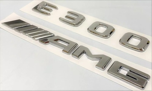 E300 + AMG CHROME REPLACEMENT FOR MERCEDES REAR TRUNK EMBLEM BADGE ...