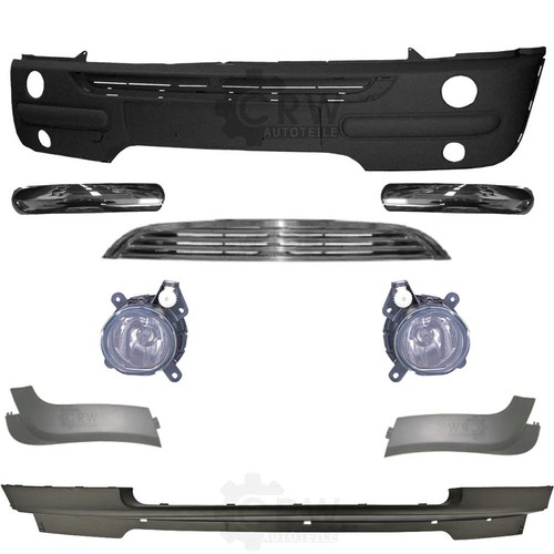 Bumper Front Incl. Accessories+Fog for BMW Mini Type R50/R52/R53 Year ...