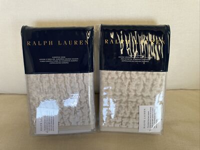 Lot 2 Ralph Lauren Dover Norris Gray Euro Shams NWT $570 26” Velvet ...