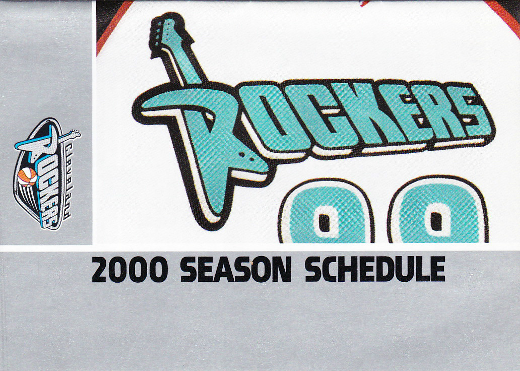 2000 CLEVELAND ROCKERS WNBA BASKETBALL POCKET SCHEDULE | eBay