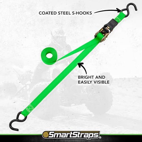 SmartStraps Ratchet Straps 6ft GRN Padded Ratchet 2pk 1500lb green ...