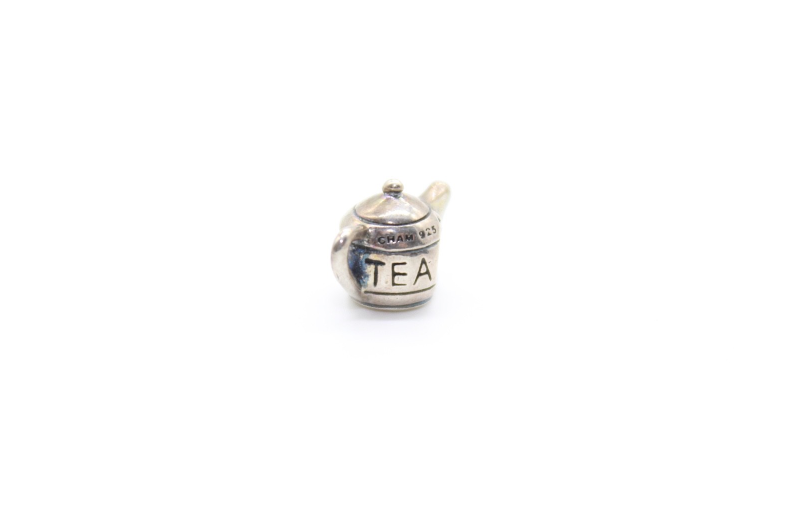 925 Sterling Silver Tea Pot Hot Charm for Chamilia Br… - Gem