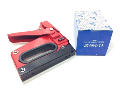 Outward Clinch Heavy Duty Red G-5 DUCT Stapler Insulation Tacker ...