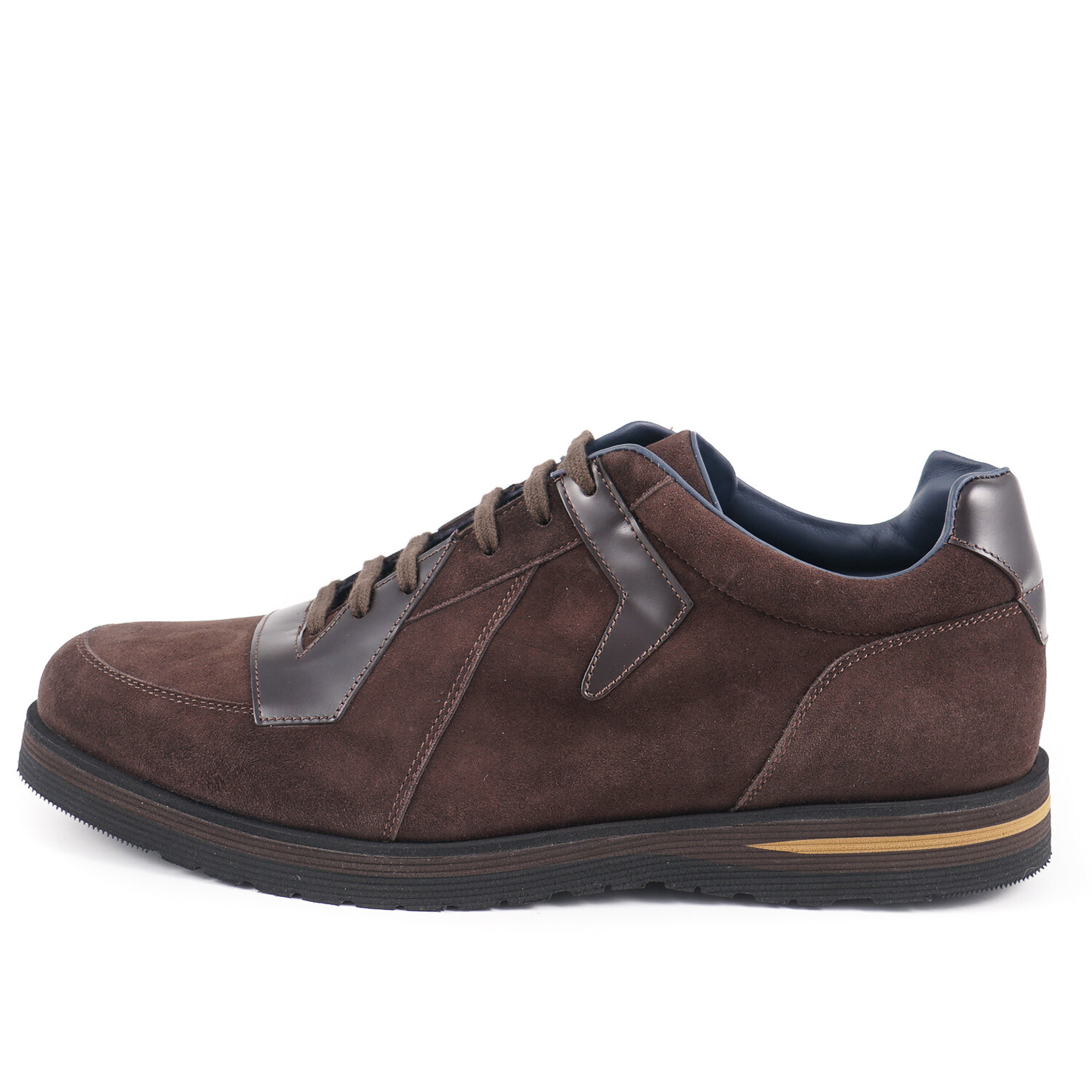 Zilli Soft Suede Sneakers with Smooth Calf Leather Details 12.5 (Eu 45. ...
