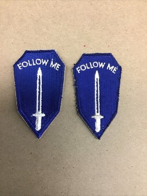 Vintage Vietnam War Era US Army Infantry School Follow Me Patches EUC B ...