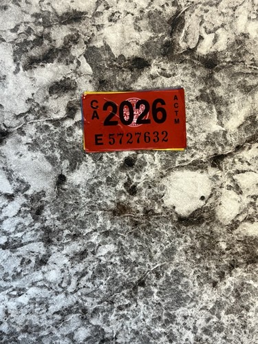 2026 California DMV Car/ Plate Sticker Tag Used | eBay