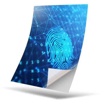 1 x Vinyl Sticker A4 - Digital Fingerprint Security Concept #21458 ...