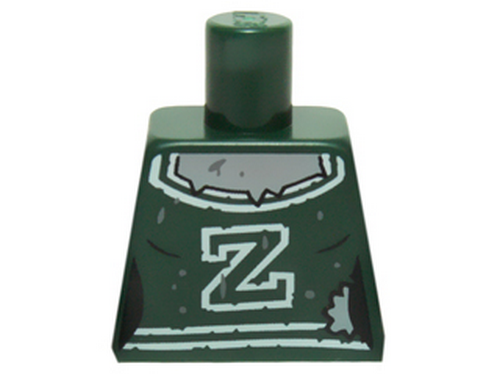 LEGO 973pb2104 Zombie Cheerleader, Series 14 Torso Female Outline with ...