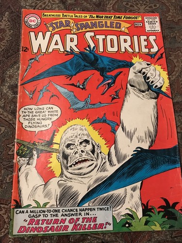 1963 DC War Stories “return Of The Dinosaur Killer” No.111 Comic ...