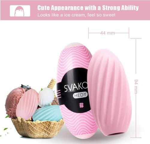 1pc Ribbed Pocket Pussy Egg Male Masturbator Stroker Sleeve for Men Sex ...