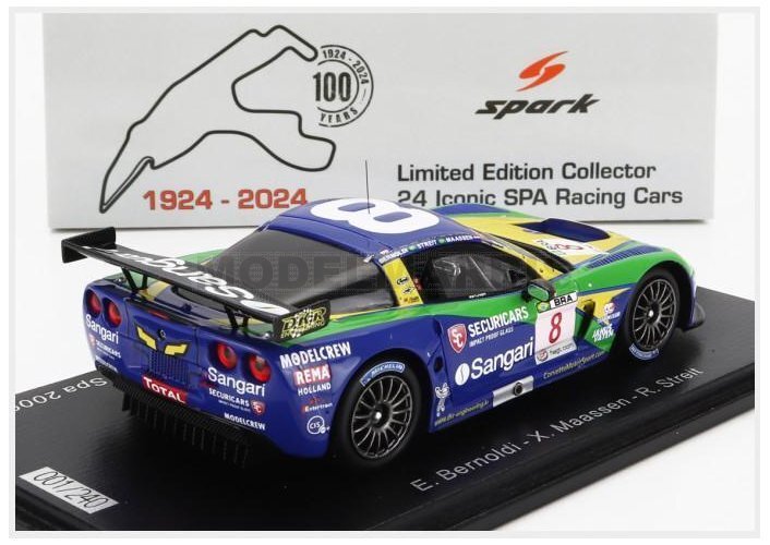 SPARK-MODEL 100SPA22 CHEVROLET - CORVETTE C6.R Z06 TEAM SANGARI BRAZIL ...