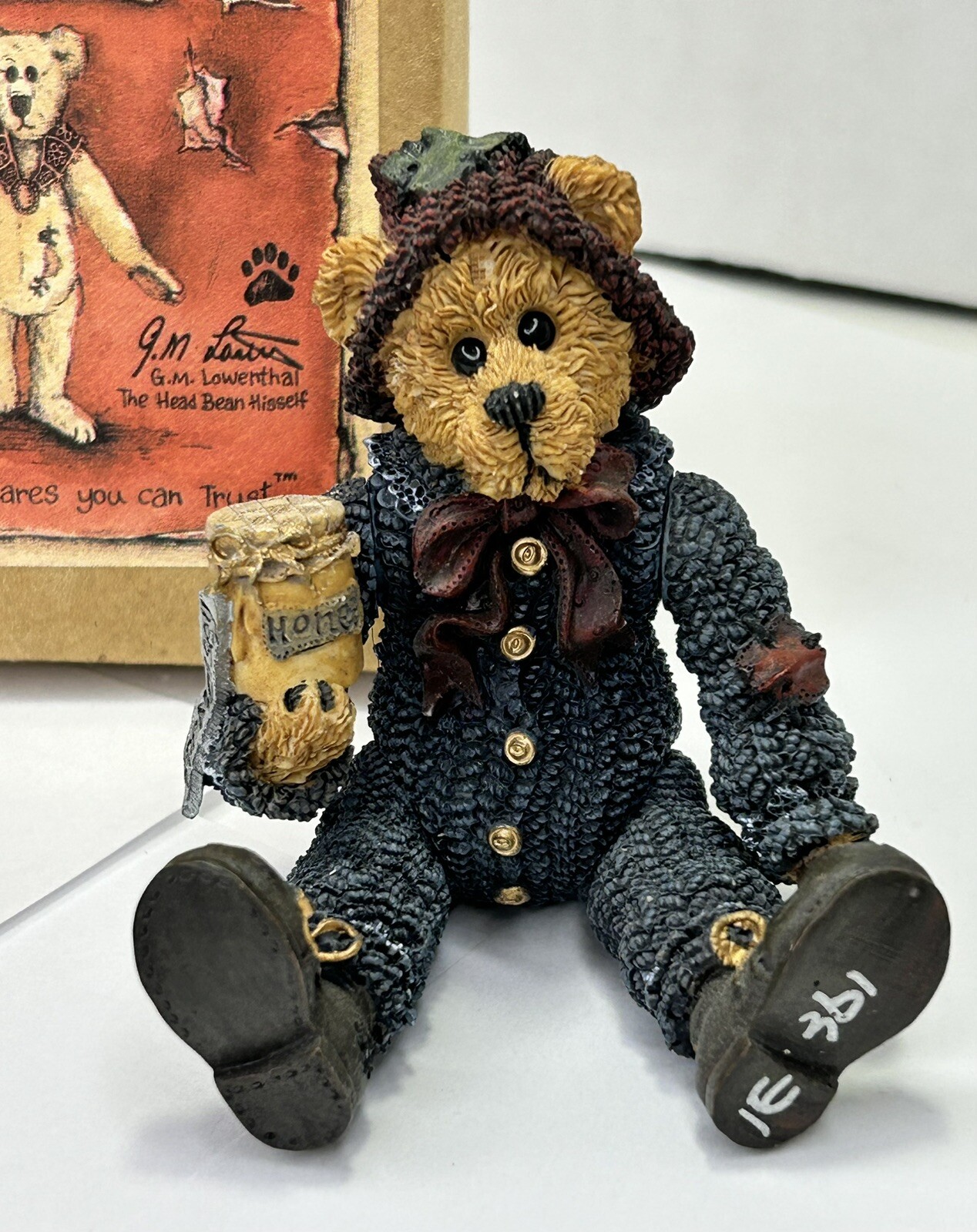 BOYDS BEAR True Blue Shoe Box Bears Elias "The Elf" Grizberg Moving ...