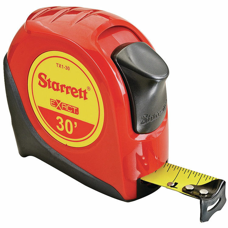 Starrett TX1-30 Exact 30ft Blade Shield 2X Tape Measure | eBay