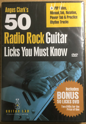 Angus Clark's 50 Radio Rock Guitar Licks You Must Know ~ NEW Sealed DVD ...