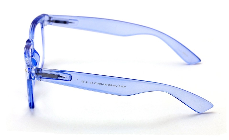 2 Pairs Transparent Neon Classic clear frame reading glasses unisex ...