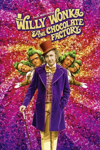 1971 Willy Wonka & The Chocolate Factory Movie Poster Oompa Loompa Gene ...