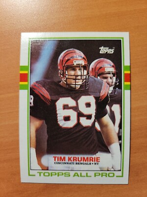 1989 Topps #26 Tim Krumrie - Cincinnati Bengals - All Pro - NFL | eBay