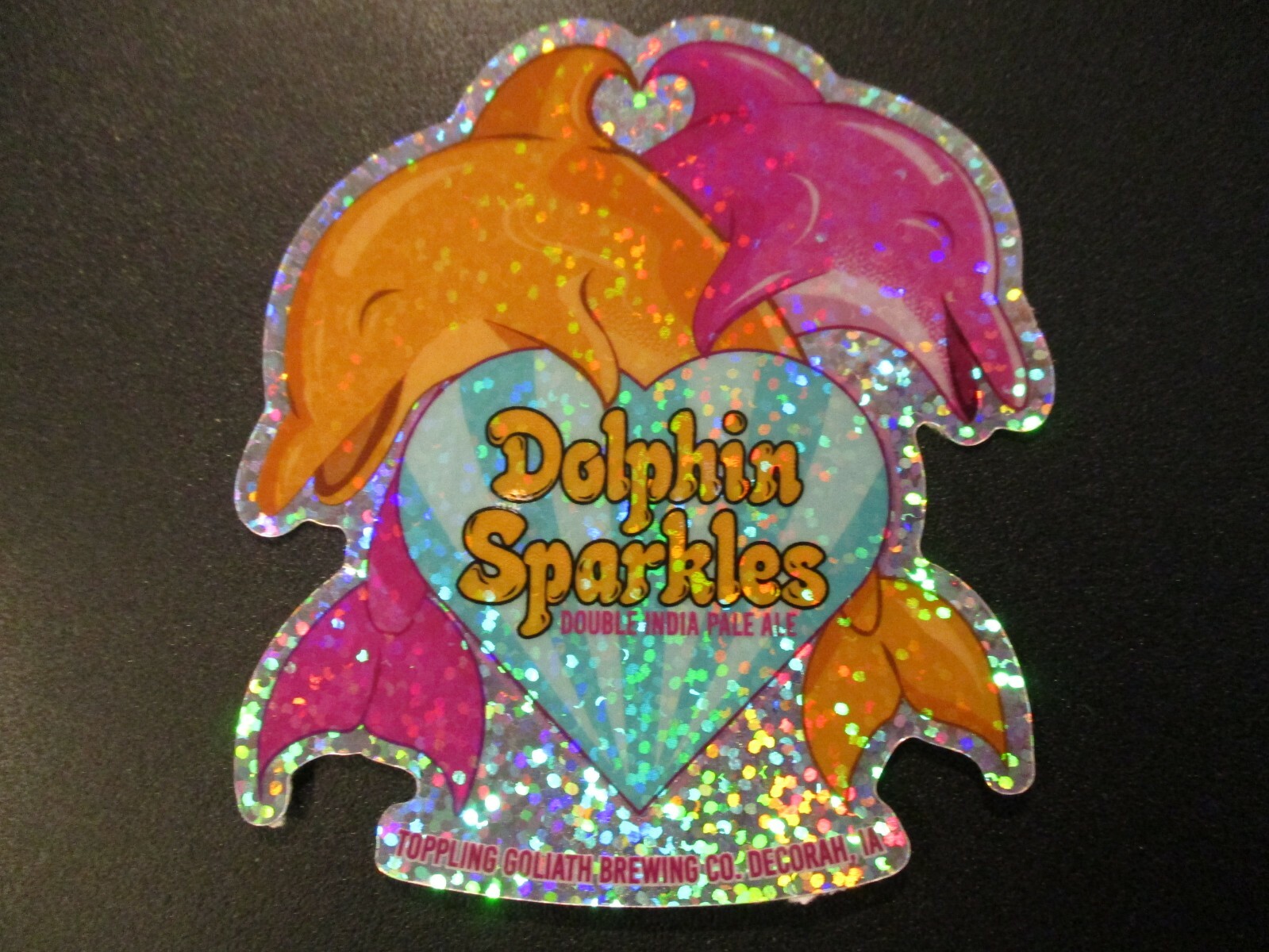 TOPPLING GOLIATH Dolphin Sparkles IPA STICKER decal craft beer brewery ...