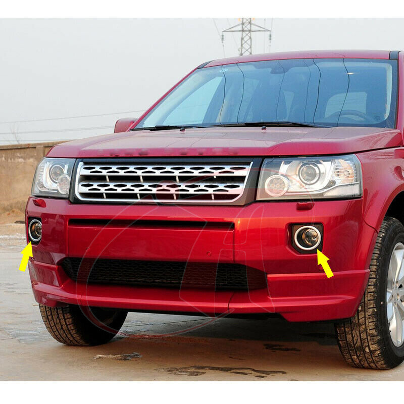 Left + Right Front Bumper Foglight Cover LR040783 For Land Rover LR2 ...