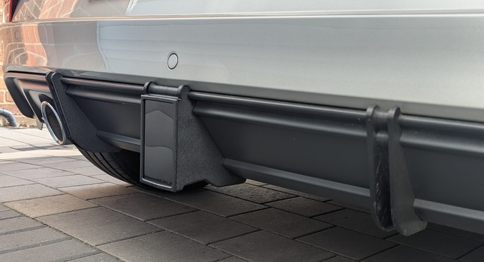 VW Up! GTI Rear Diffusers inc F1 Style Brake Light - CENTRE AND SIDE ...