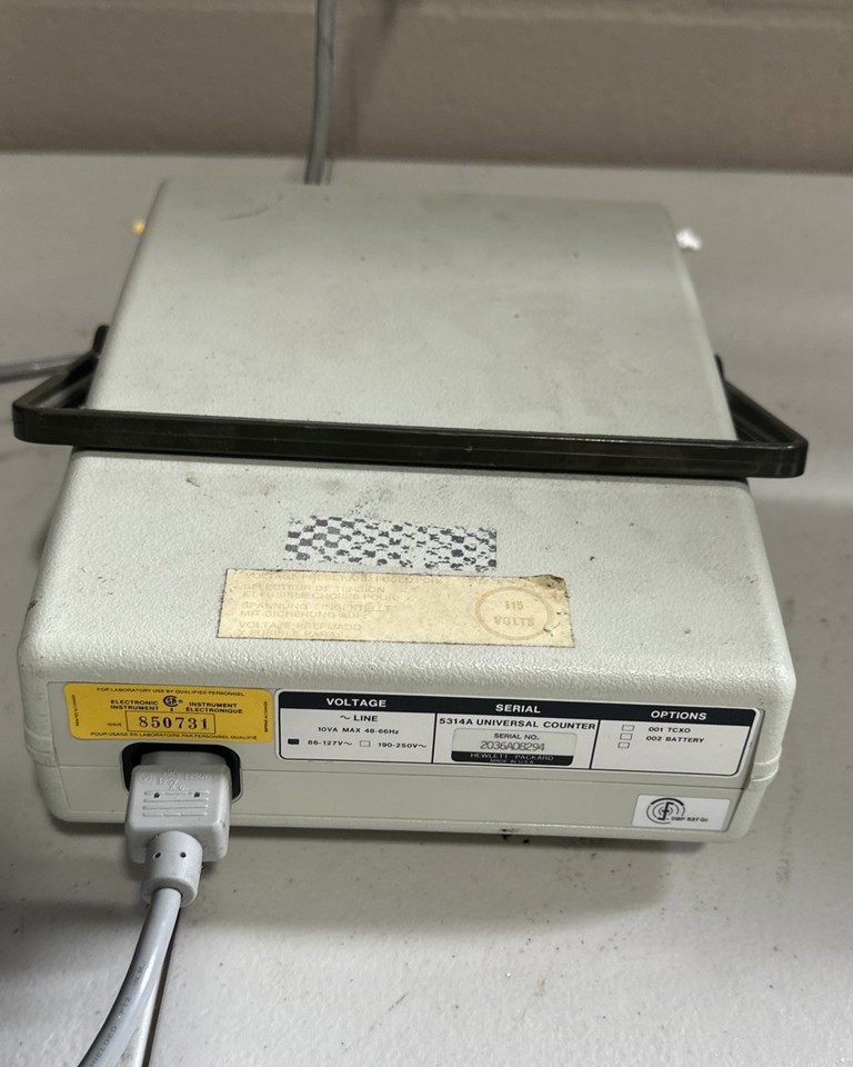 HP 5314A Universal Counter - Frequency Counter Comes W Power Cord | eBay