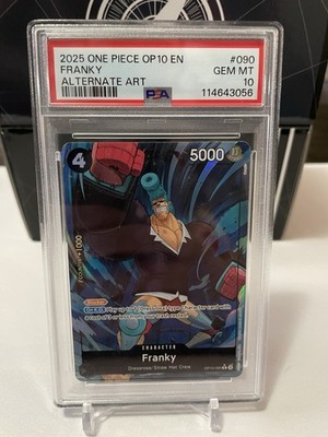 One Piece Franky Parallel Foil Card OP10-090 Royal Blood R PSA 10 Gem ...
