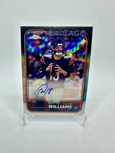 2024 Topps Chrome Caleb Williams Refractor Auto! (RC) | eBay