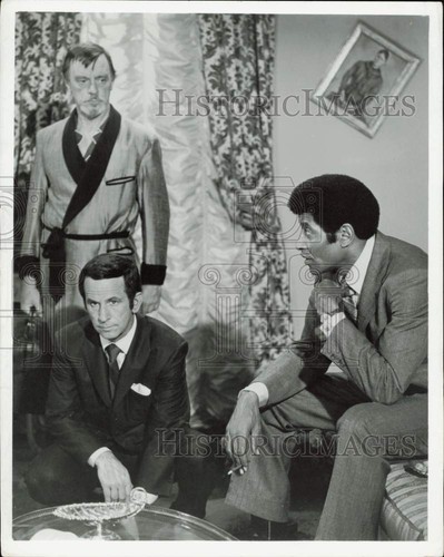 Press Photo Harry Townes, Don Adams, Rupert Crosse on "The Partners" TV ...