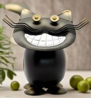 Chester the Cheshire Cat Metal Ornament Garden Figurine Black Bobbin ...