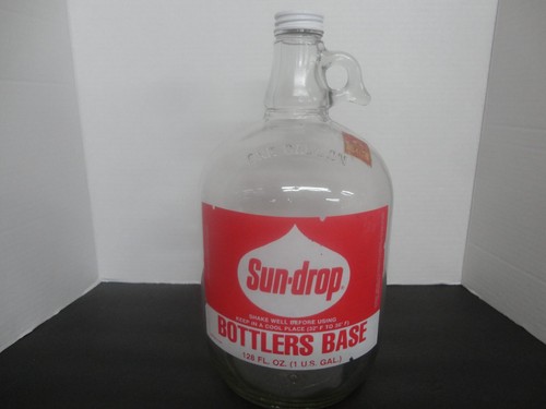 SUNDROP RED LABEL SODA FOUNTAIN SYRUP PAPER LABEL JUG | eBay