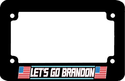 MOTORCYCLE FRAME Let's Go Brandon! brandon License Plate Frame | eBay