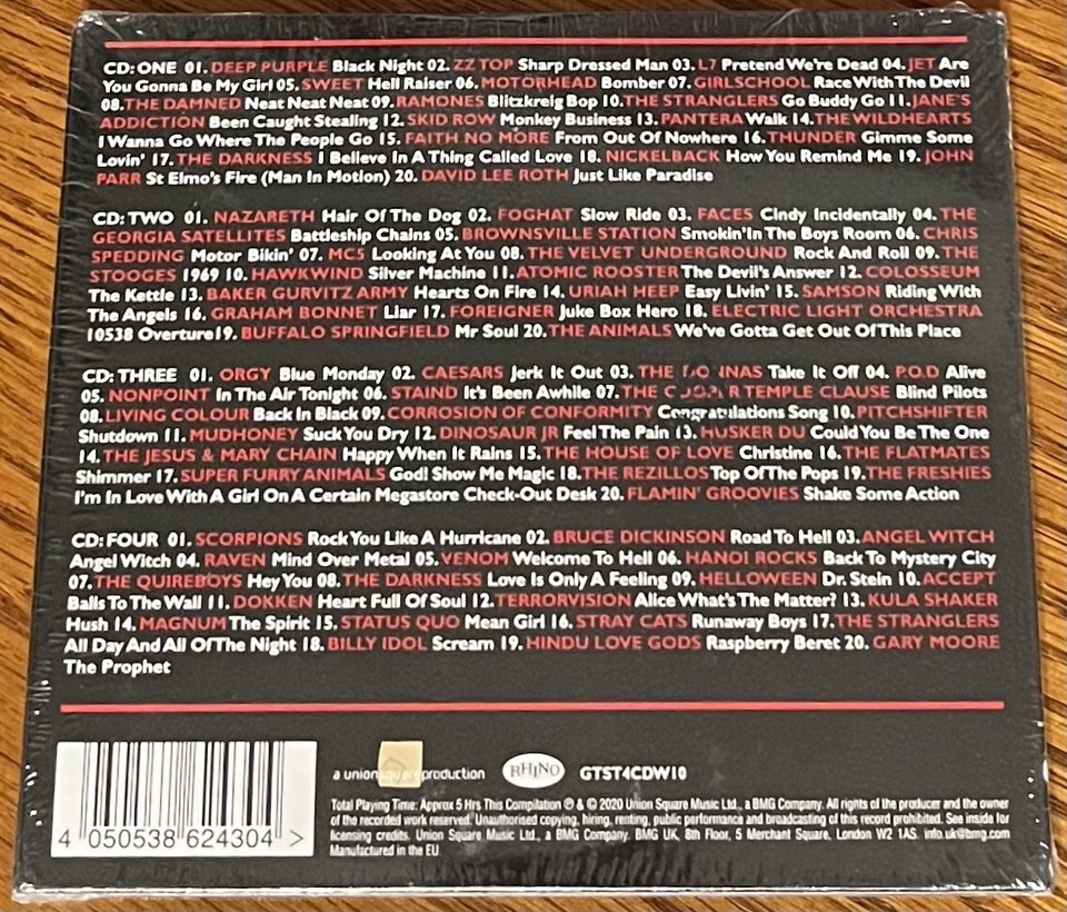 VARIOUS ARTISTS "GREATEST EVER ROCK" BRAND NEW ORIGINAL 2020 UK 4CD ...