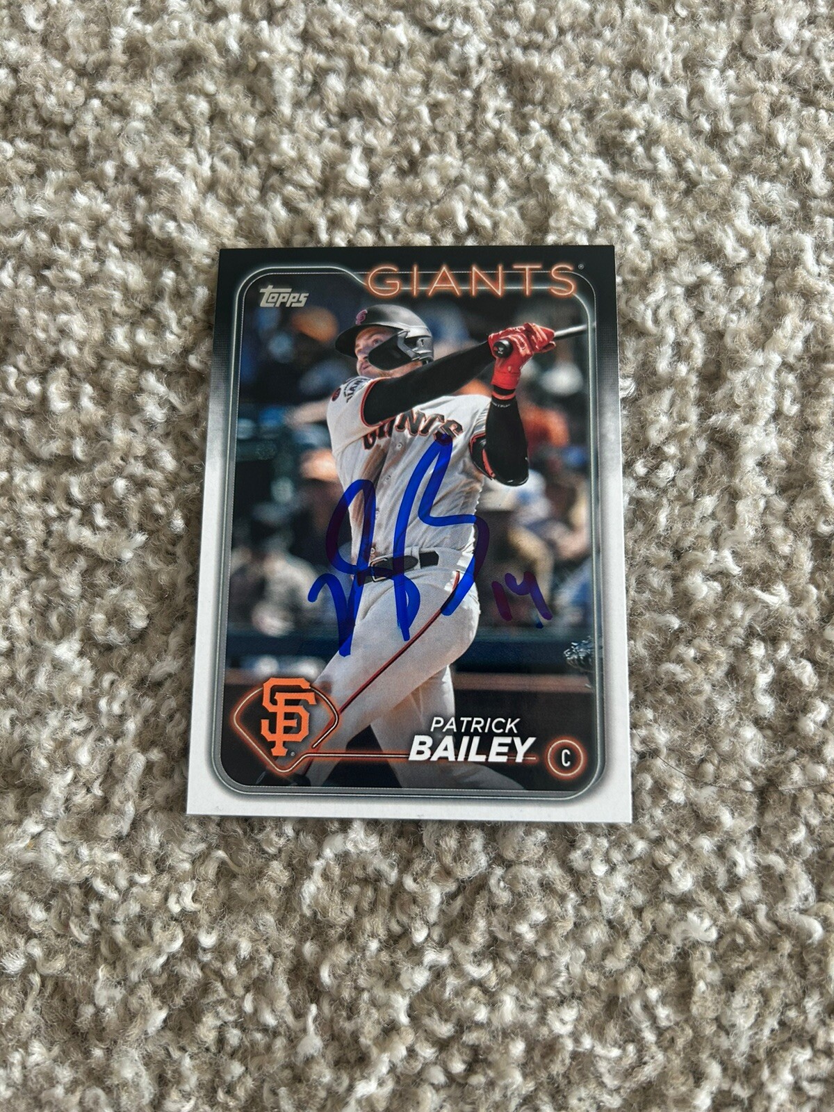 PATRICK BAILEY Signed Autographed Rare 2024 Topps Card SAN FRANCISCO ...