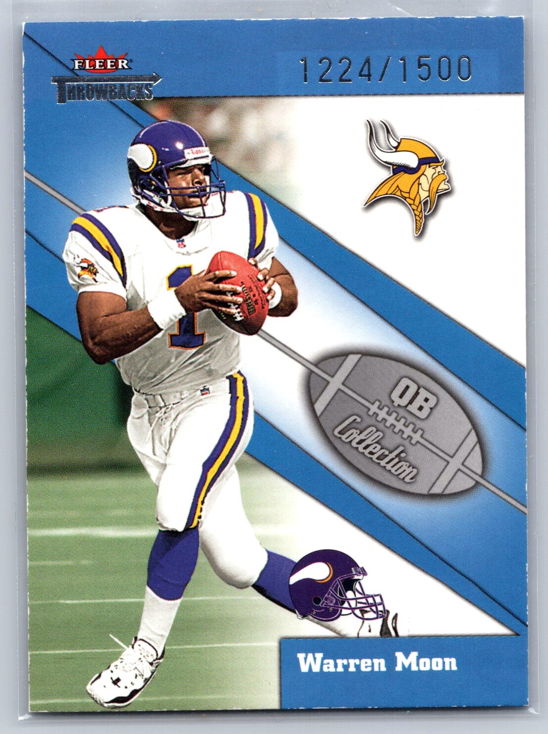 2002 Fleer Throwbacks #2 Warren Moon QB Collection #/1500 Oilers HOF | eBay