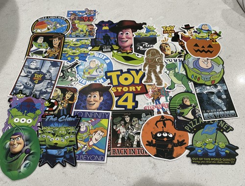 5 Random Toy Story Disney Waterproof Stickers for Water Bottle ...