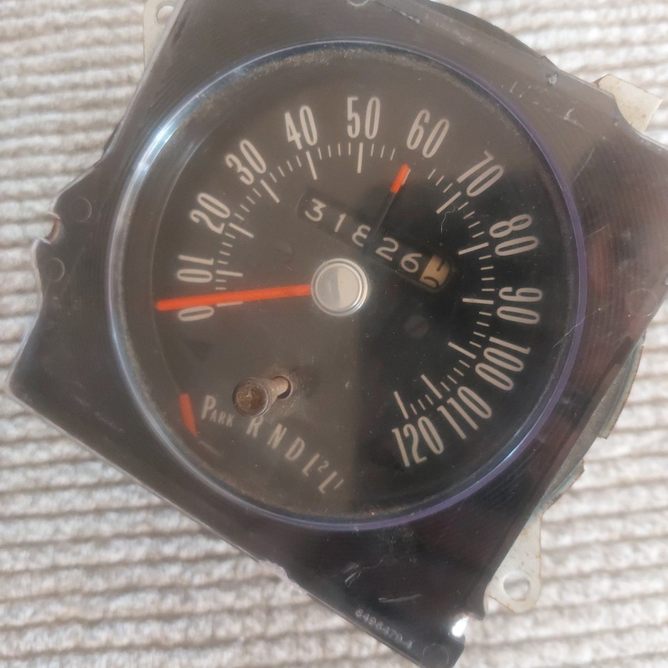 1970 1971 1972 Buick Skylark GS 350 455 Stage 1 Speed Alert Speedometer ...