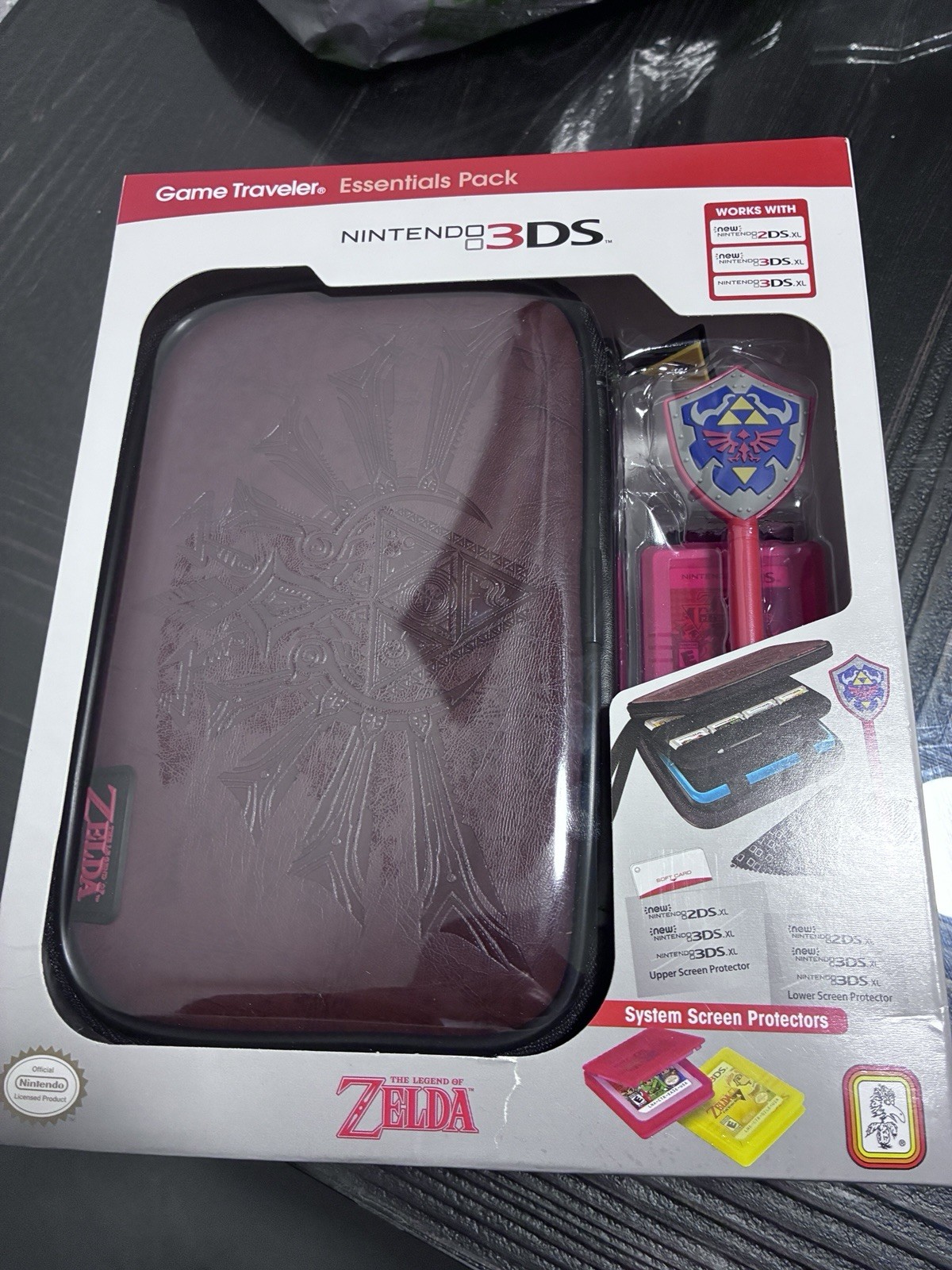 Nintendo 3DS The Legend of Zelda Link Brown Carrying Case Essentials ...