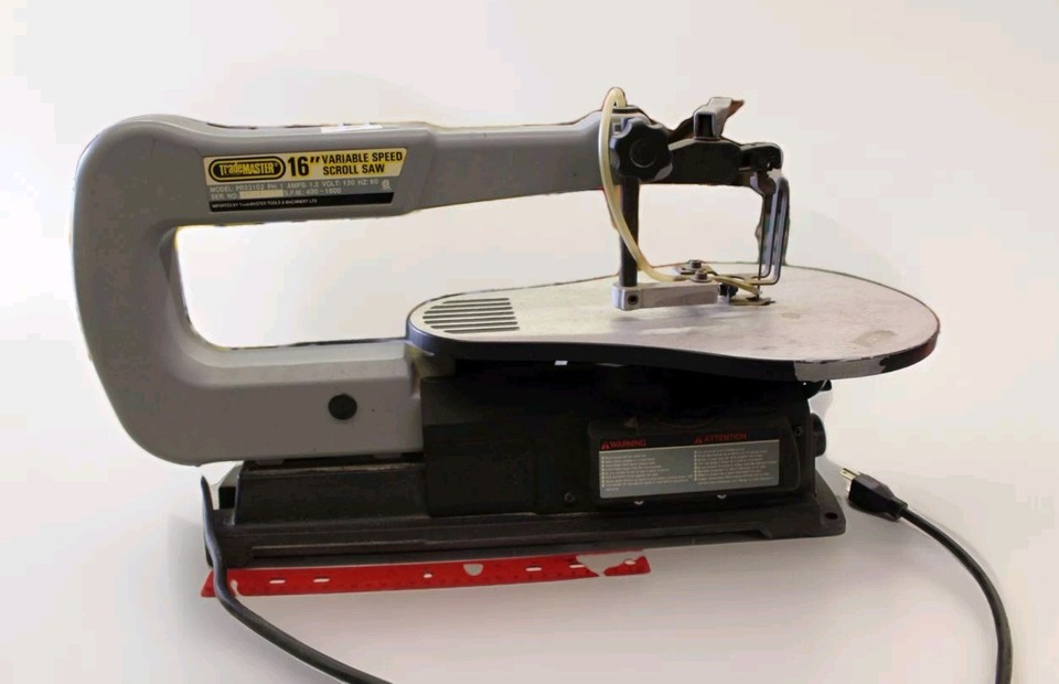 🔥 TradeMaster 16" Variable Speed Scroll Saw w/ Work Light & Magnifier ...
