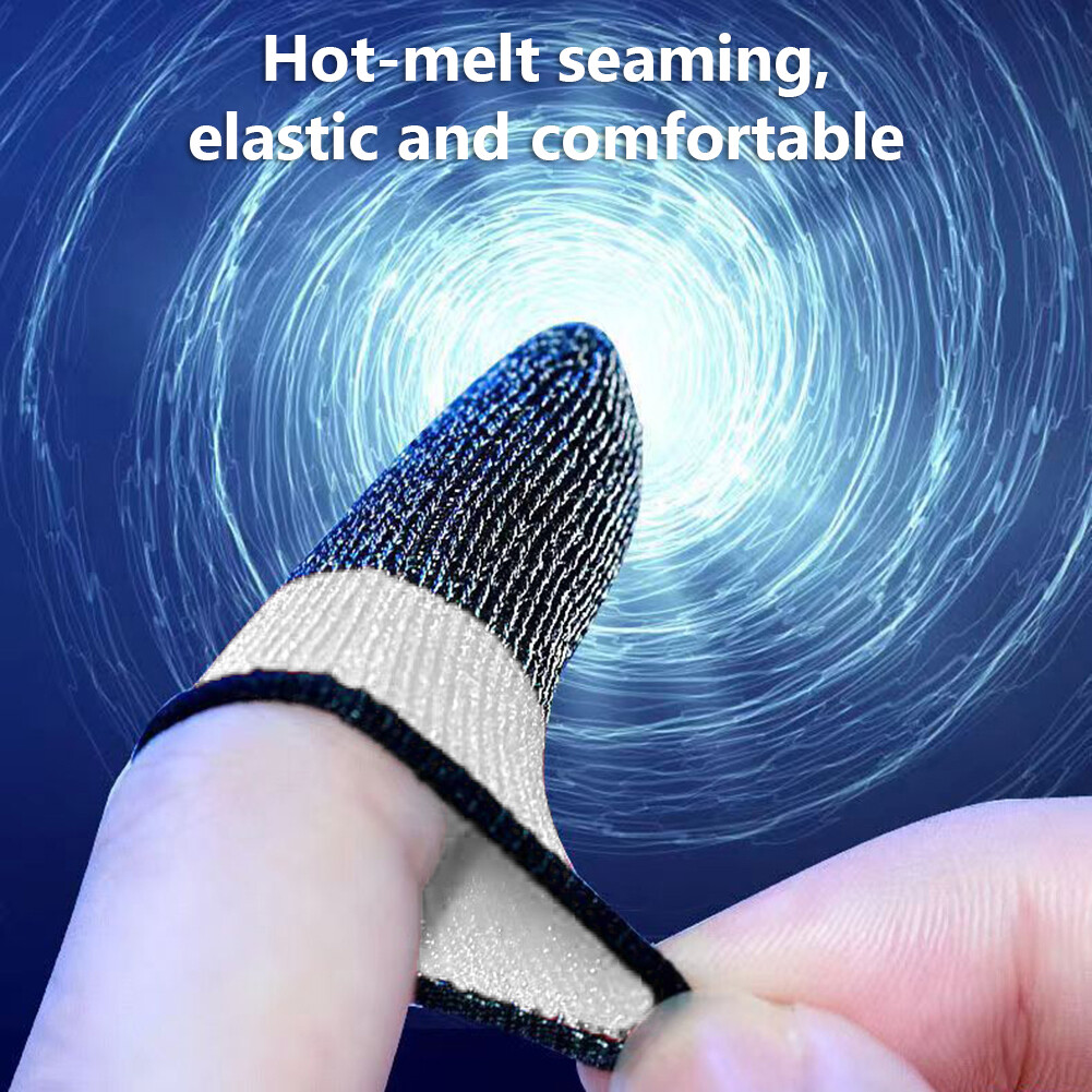 Gaming Finger Sleeve for PUBG Game Controller Glove Fingertip (Black ...