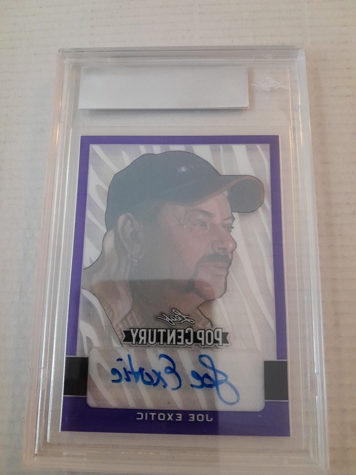 Joe Exotic 1/1 Clear Purple Autograph Proof 2021 Leaf Pop Century 🐯 ...