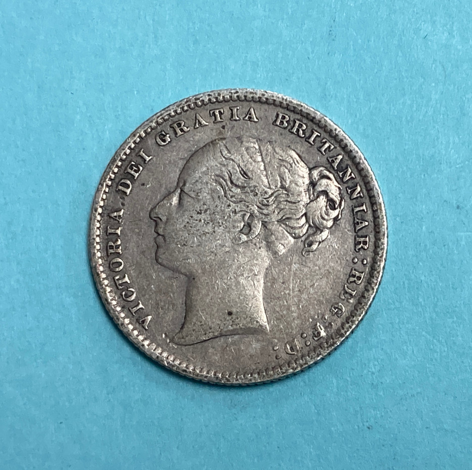 1886 Great Britain 1 One Shilling Silver Coin ~ Victoria ~ Circulated ...