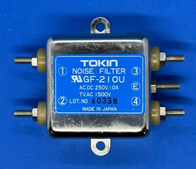 TOKIN NOISE FILTER GF-210U AC.DC 250V 10A TV.AC 1500V | eBay